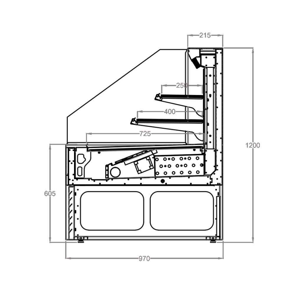 Silka Semi Vertikalna Rashladna Vitrina