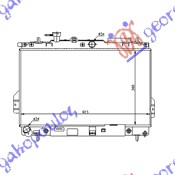 HLADNJAK MOTORA 1.6/1.8 16V (AUTO) (36×62.4) (NRF) HYUNDAI MATRIX 2008-2010 (FC) (OEM: 25310-17100, 2531017100)