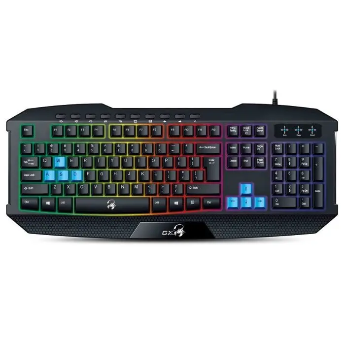 GENIUS K215 Scorpion Gaming USB US crna tastatura