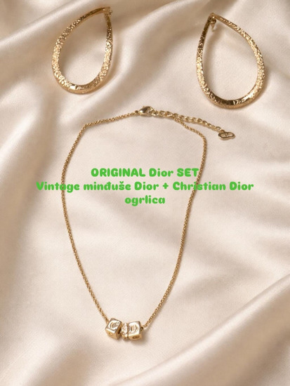 REZOriginal Dior minđuše iogrlica Christian Dior %