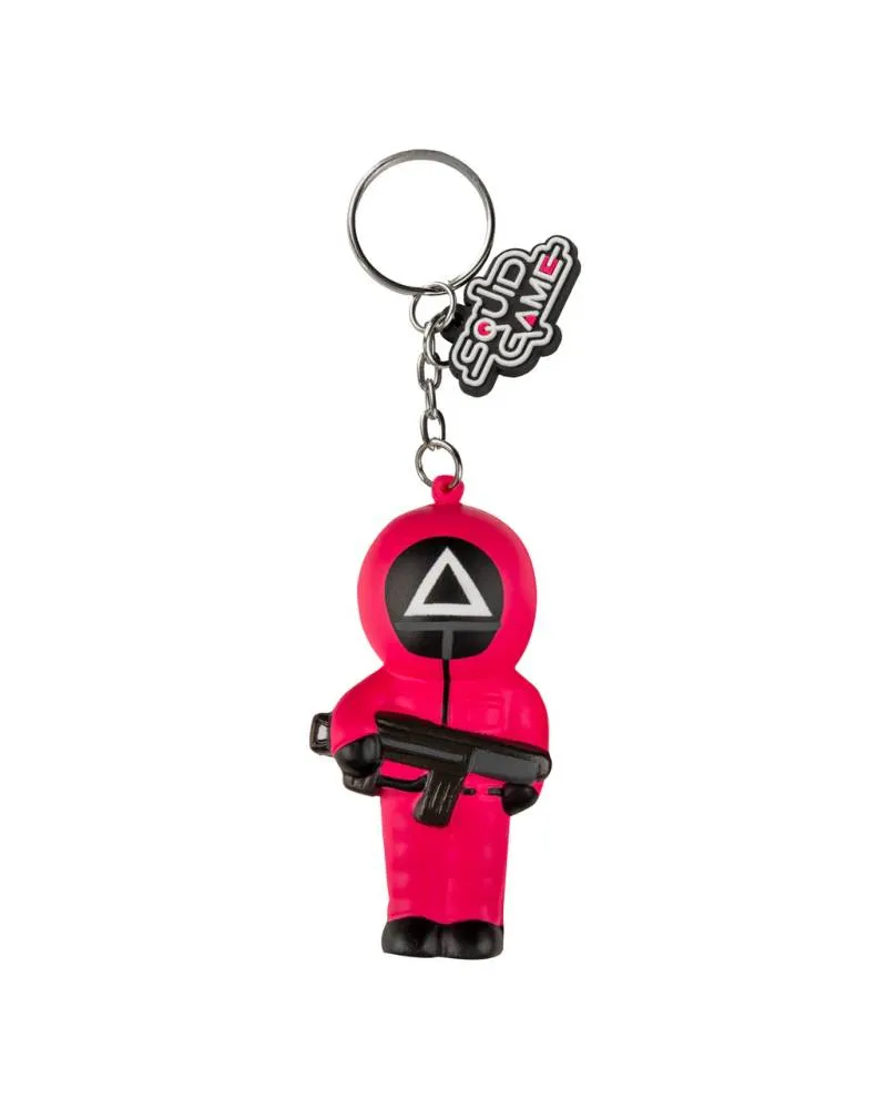 Privezak Cinereplicas - Squid Game - Soldier With Gun Squishy Keychain