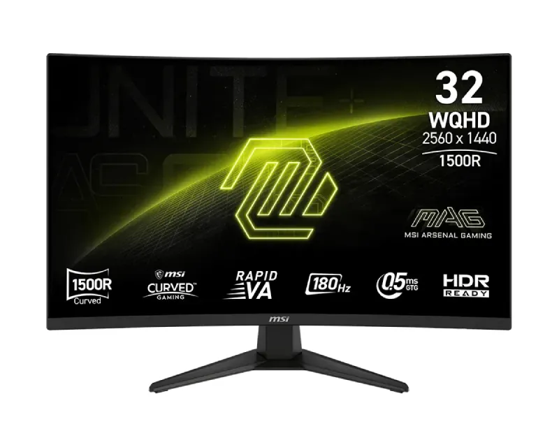 MSI 32 inča MAG 321CQF E18 WQHD 2560x1440 180Hz FreeSync zakrivljeni gaming monitor