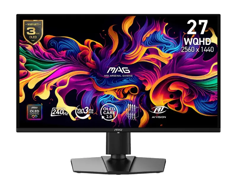 MSI 27 inča MAG 274QP QD-OLED X24 2560x1440 240Hz AdaptiveSync Premium gaming monitor