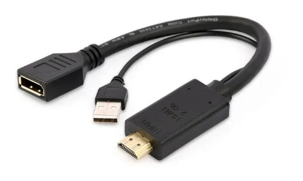 Cablexpert Adapter konverter HDMI M - Displayport F A-HDMIM-DPF-01