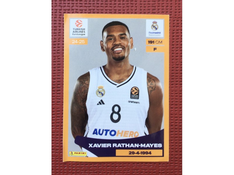 Panini Evro Liga Real Mayers br 319