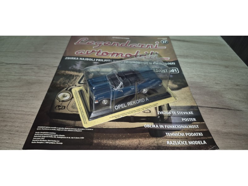 DeAgostini Legendarni Automobili Opel Rekord A 1:43