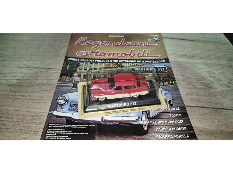 DeAgostini Legendarni Automobili Wartburg 312 1:43
