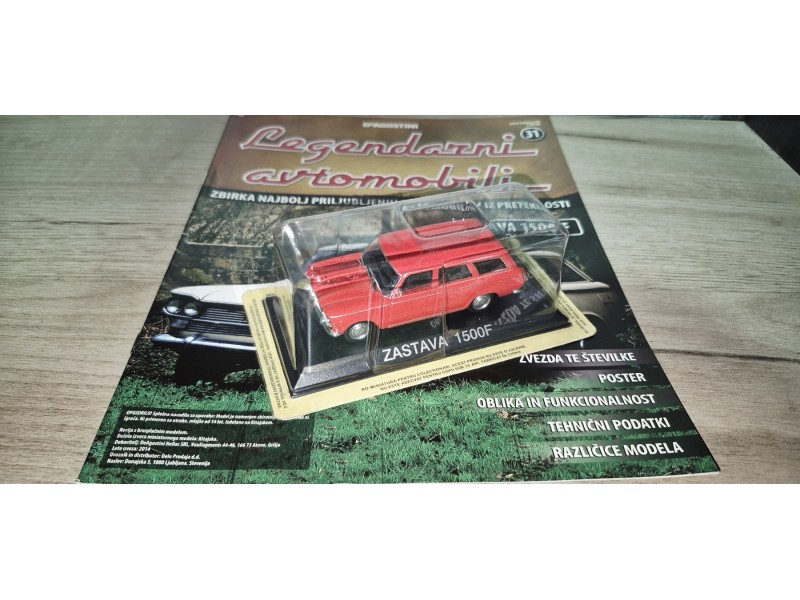 DeAgostini Legendarni Automobili Zastava 1500F 1:43