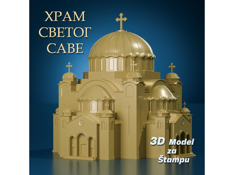 HRAM SVETOG SAVE - STL 3D Model - Digitalni Original!