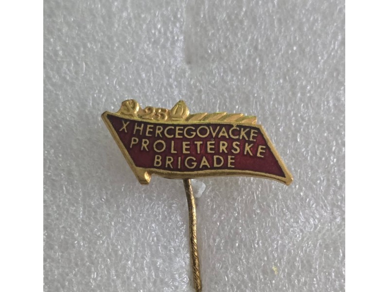 Značka X Hercegovačke Proleterske Brigade