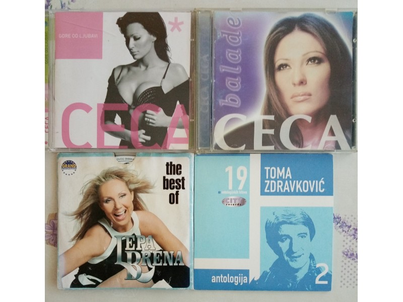CECA * LEPA BRENA * TOMA ZDRAVKOVIĆ - 4 CD-a