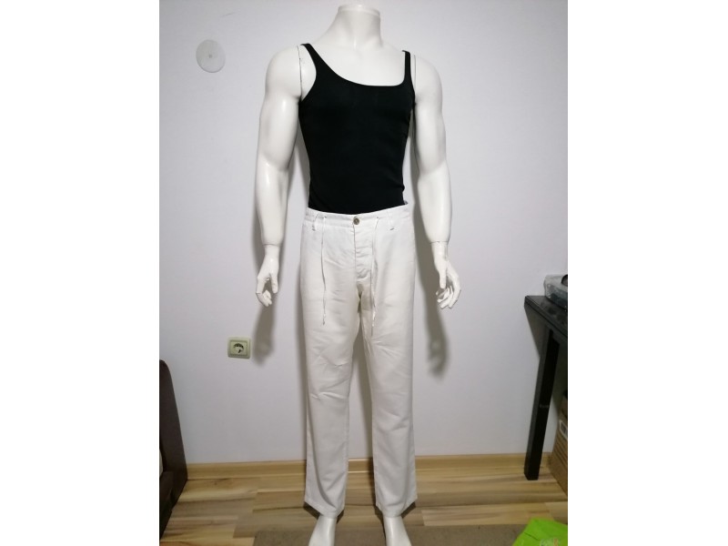 H&M bele sportske pantalone vel.50-L