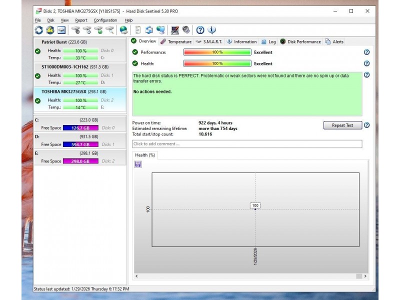7. 320 GB SATA II (100-100) Hard disk 2.5