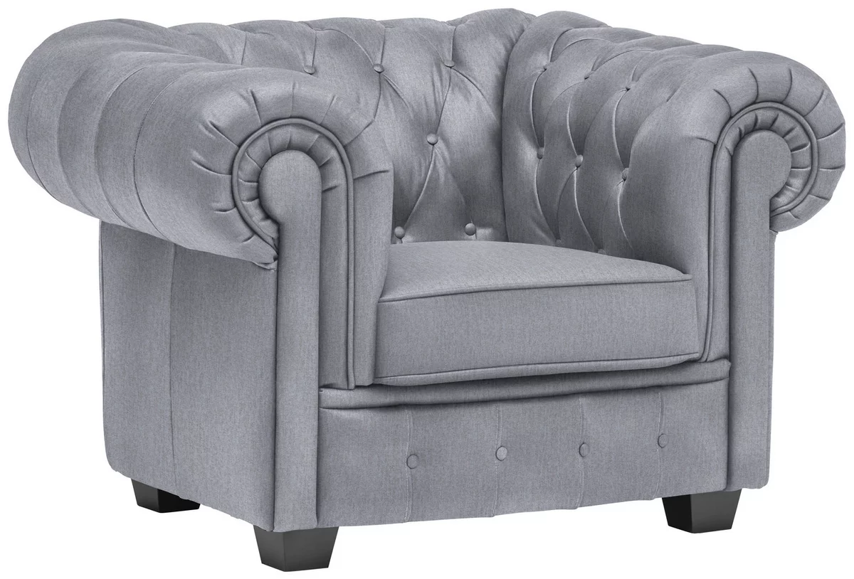 Landscape CHESTERFIELD FOTELJA 115/76,5/96 cm , svetlosiva
