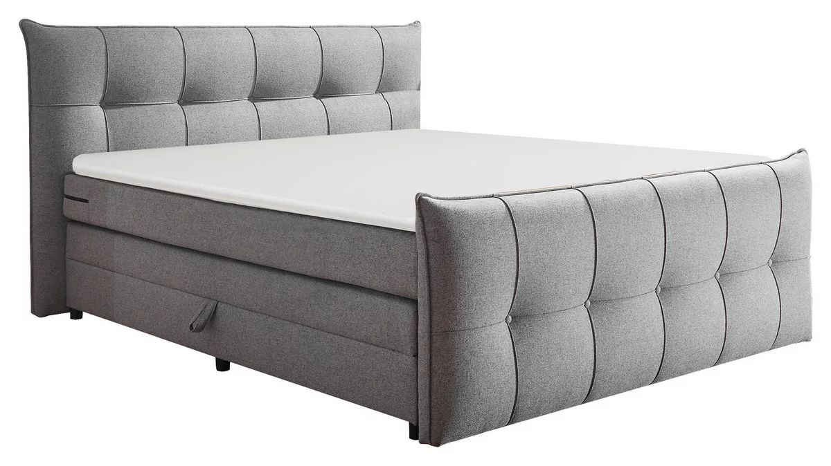 BOXSPRING KREVET 160/200 cm tamnosiva