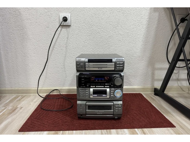 JVC MX-MD9R (TUNER,AUX, 3x MiniDisc) moćan muzički stub