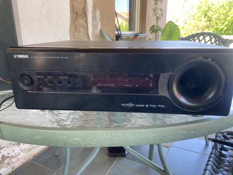 yamaha sr 300 subwoofer integrated receiver