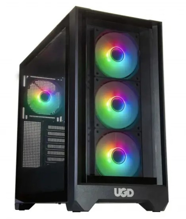 Kuciste * Titan 2314, ATX, providna stranica, ugradjena 4xRGB kulera, Crno