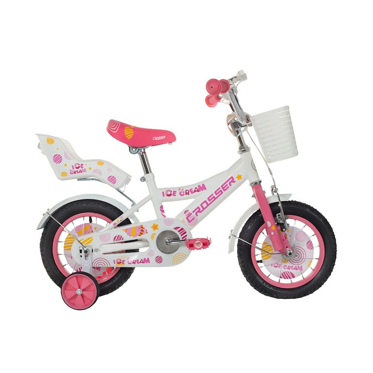 Dečija bicikla 12“ Ice-cream roze