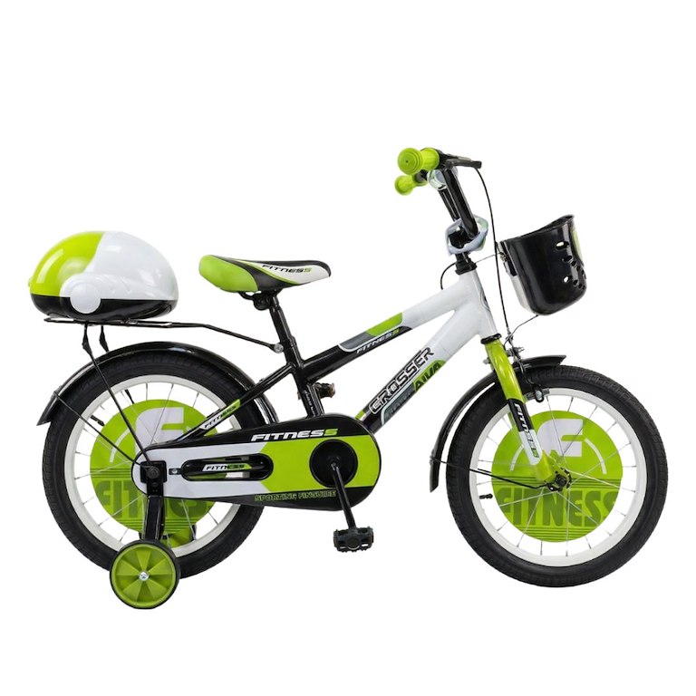 Dečija bicikla 16“ Fitness Crno-Zelena