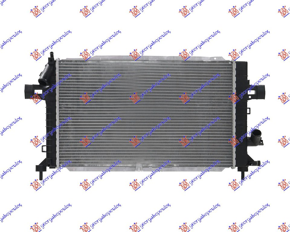 HLADNJAK MOTORA 1.3/1.7/1.9 DIZEL – 2.0 BENZIN (MAN/AUTO) (+AC) (600×368) (LEMLJEN SPOJ) (NRF) OPEL ASTRA H 2004-2010 (A04) (OEM: 1300271, 13152320)