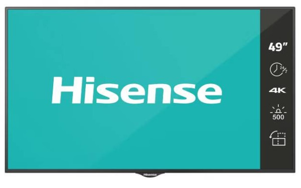Monitor HISENSE 49 inca 49BM66AE 4K UHD 500 nita Digital Signage Display - 24/7 Operation
