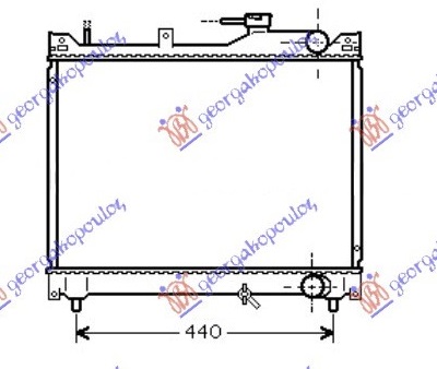 HLADNJAK MOTORA 1.6 BENZIN (425×525) (NRF) SUZUKI GRAND VITARA 2006-2015 (GT/TE/TD) (OEM: 17700-66D02, 1770066D01, 1770066D02)