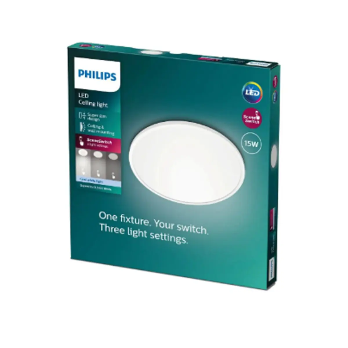 Plafonska svetiljka Philips superslim CL550 LED 15W