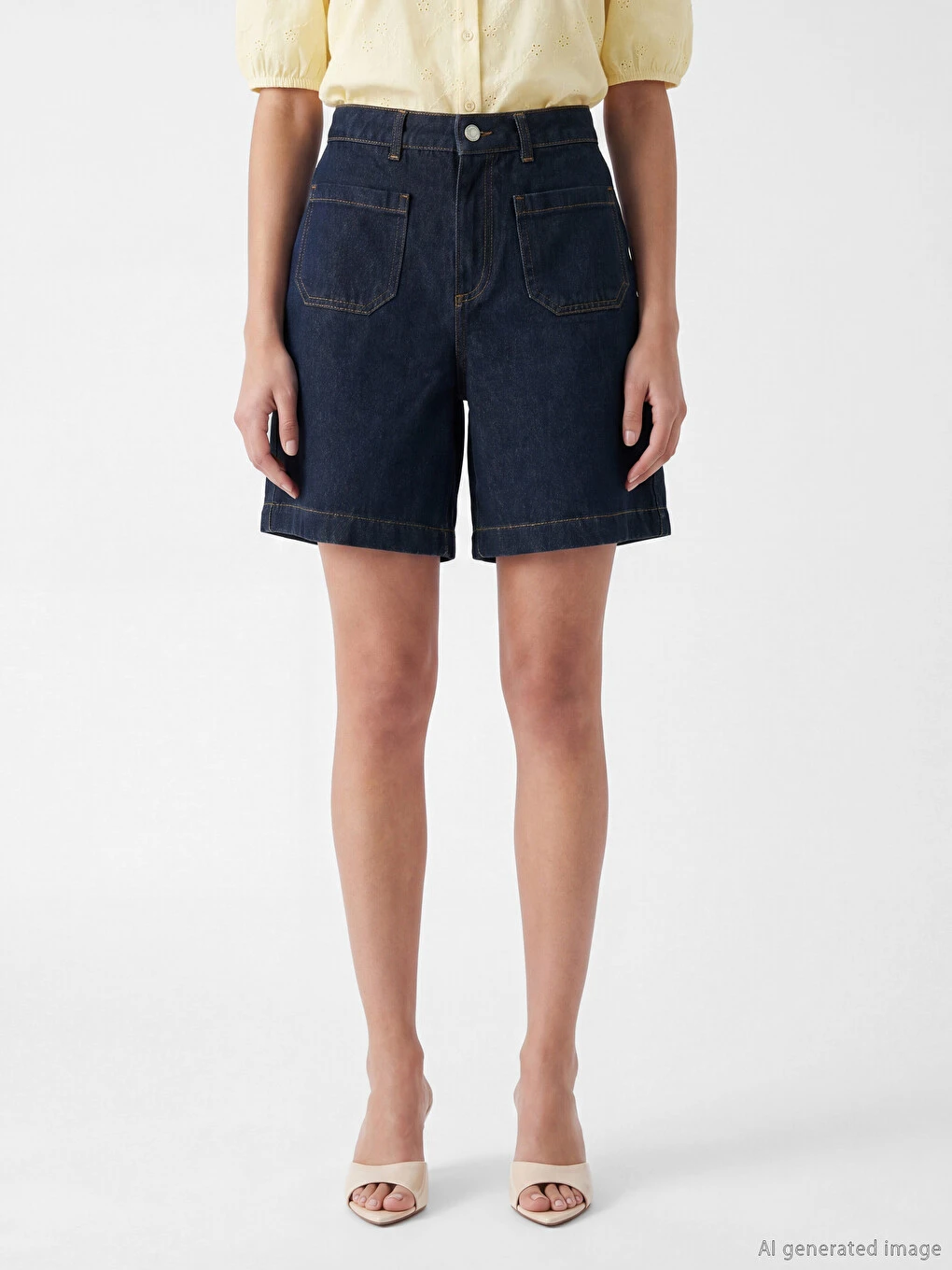 LCW Jeans Bermuda Fit Ženski Teksas Šorts