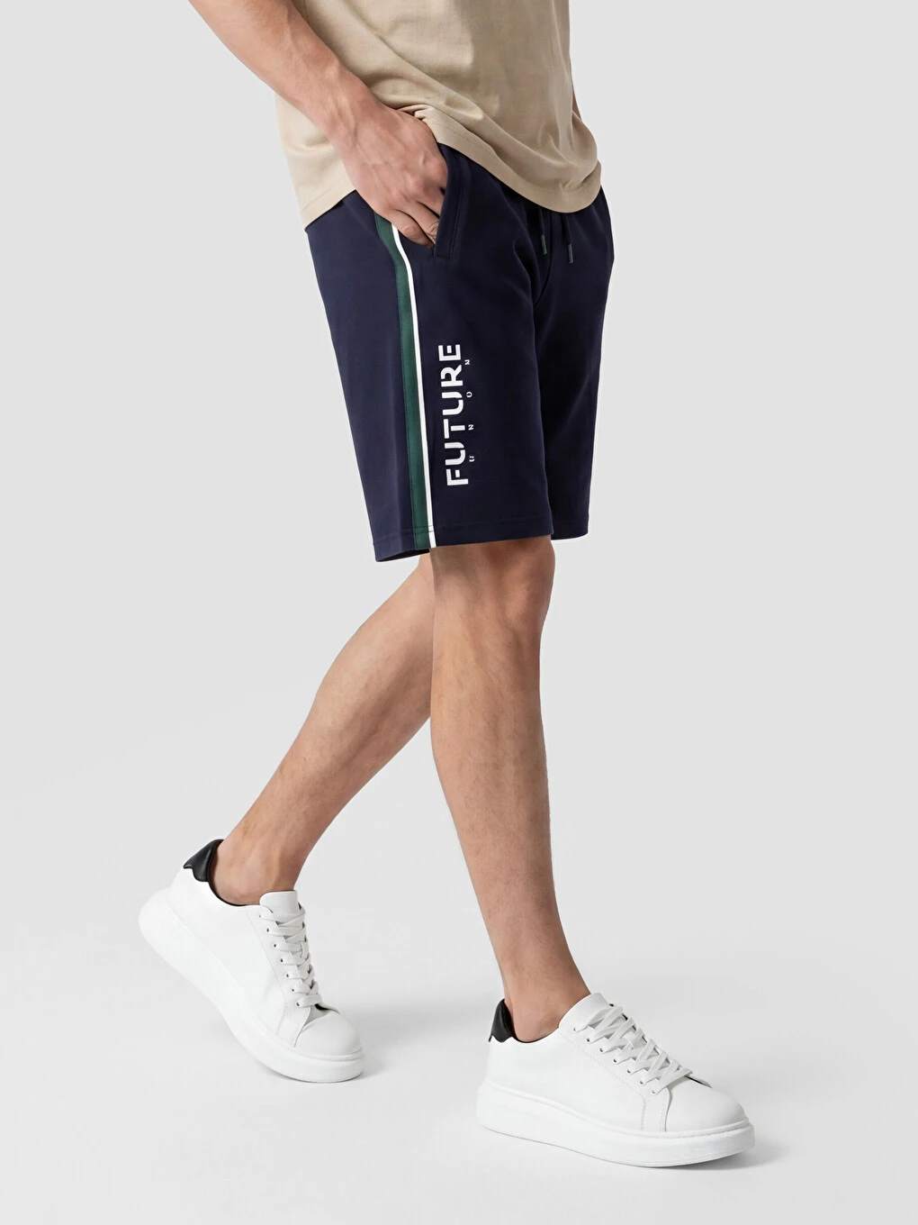 LC WAIKIKI Regular Fit Šorts Donjeg Dela Muške Pidžame Sa Štampom I Prugama