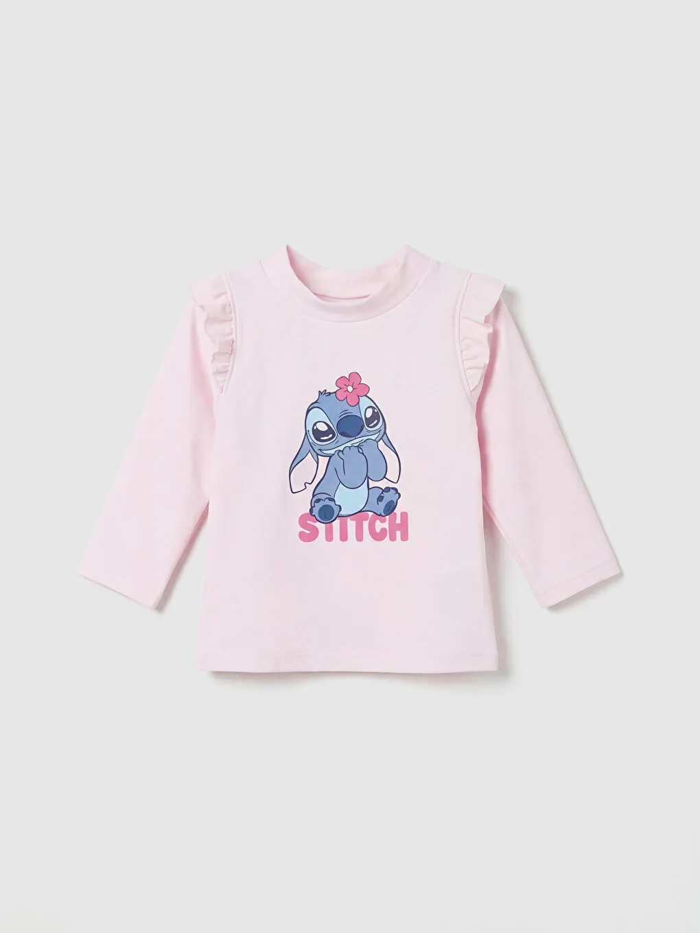 LCW baby Stitch Štampani Kupaći Kostim Set Za Bebe Devojčice