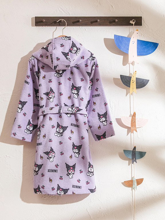 LCW HOME Kuromi Print Dečiji Ogrtač Za Kupanje