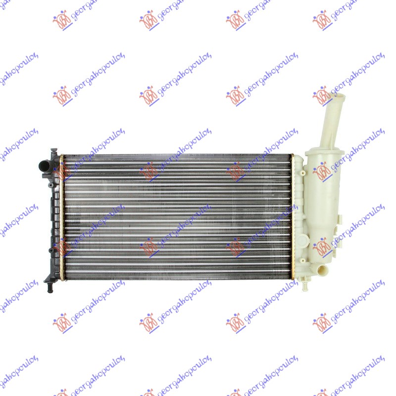 HLADNJAK MOTORA 1.2CC (MAN/AUTO) (+/-AC) (58×31.6) 01-03 (VALEO TIP) (NRF) FIAT PUNTO 1999-2003 (188) (OEM: 46827081, 46827082)