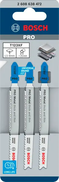Bosch List ubodne testere Pro Metal T&T T123XF 2608638472, 100 mm