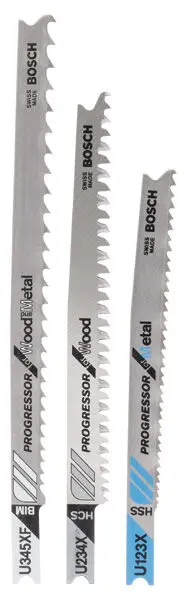 Bosch Set listova za ubodnu testeru 2607010516, Za drvo i metal