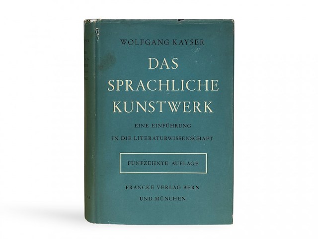 Das sprachliche Kunstwerk -  Wolfgang Kayser