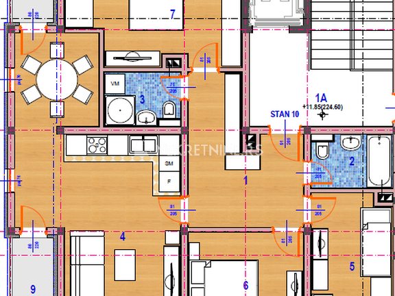 Četvorosoban stan u novogradnji sa PDV-om,Donja Vrežina ID#7978