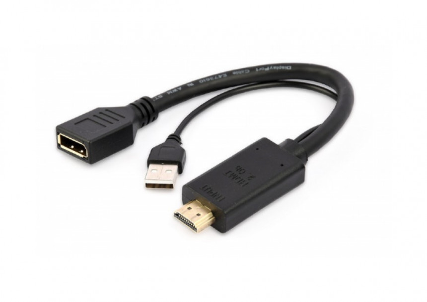 Adapter konverter HDMI M - Displayport F A-HDMIM-DPF-01