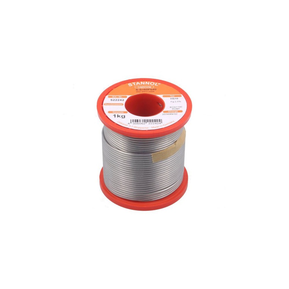 Tinol 3mm 1kg. Stanol SN60/Pb40