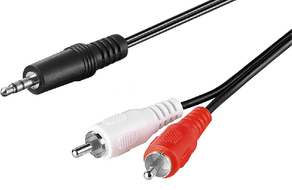 Kabl, Stereo 3.5mm muški na 2 X RCA muški, 1.5 metar, bakarni provodnik