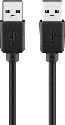 Kabl, USB-A Cable, 1.8 m, black, 1.8 m, 2.5 W,0.5 A, 480 Mbit/s, USB 2.0