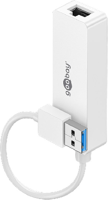 Adapter USB-A Ethernet, beli, 0.1m, za povezivanje PC računara na Ethernet