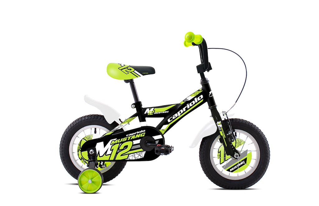 BICIKL CAPRIOLO MUSTANG 12"HT crno-lime