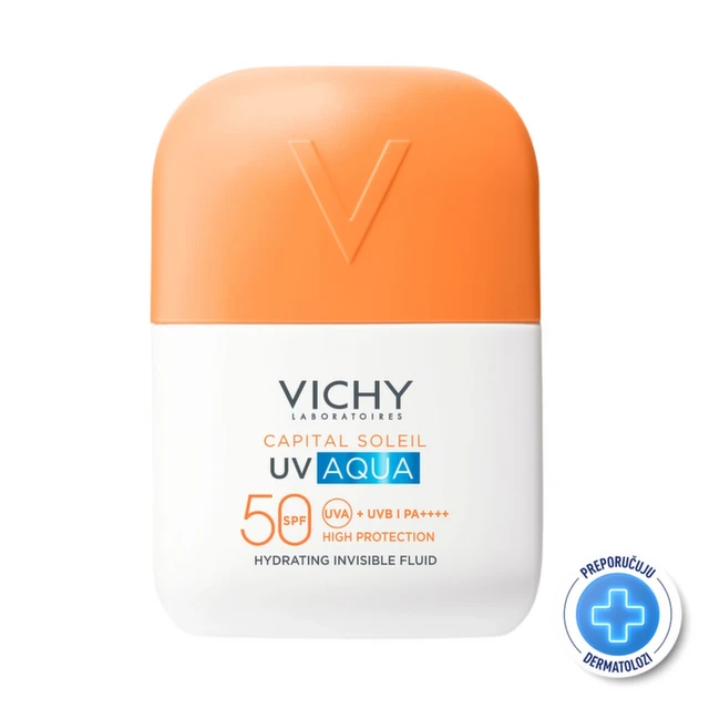 Vichy Capital Soleil UV Aqua Nevidljivi hidrirajućI fluid SPF 50 visoka zaštita, 50 ml