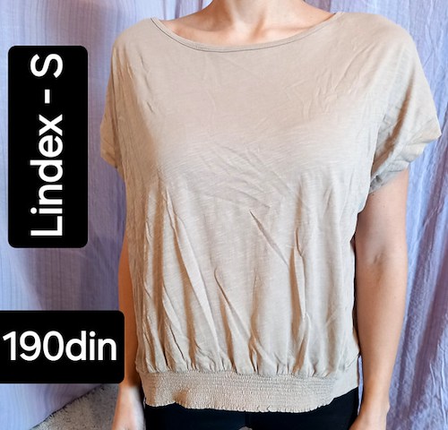 Lindex ženska majica bluza krem S/36