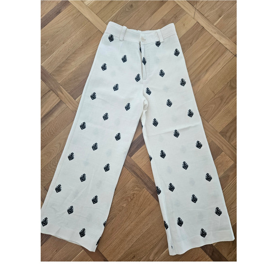 Nove Zara pantalone od lana sa vezom