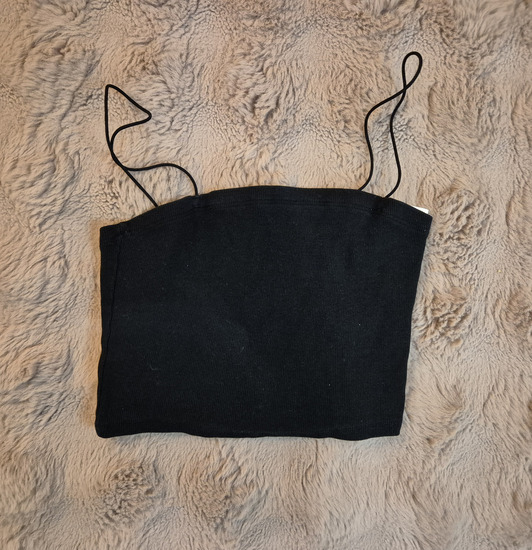 Basic krop top crni