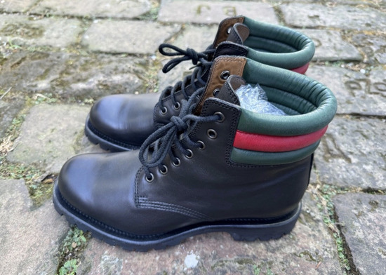 ✨Gucci✨(429220) Web Pantoufle Ankle Boots Euro-41