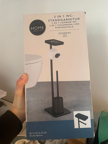 NOV drzac za wc papir, sa cetkom