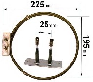 STE ELECTROLUX AEG ZANUSSI GREJAC CEVNI KRUZNI LEDJNI 2400W - 3871425108